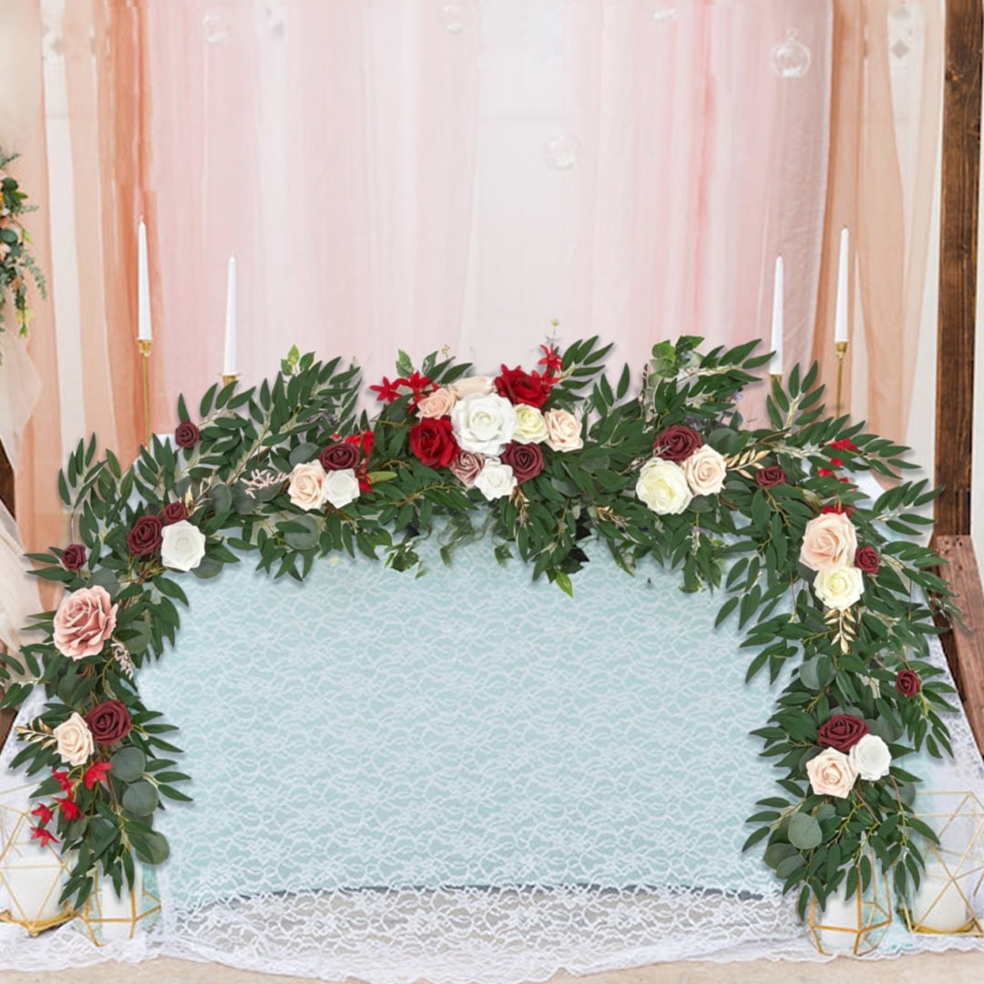 1pc 6FT Flower Garland for Backdrop Decorations - Wedding Arch Flowers ...