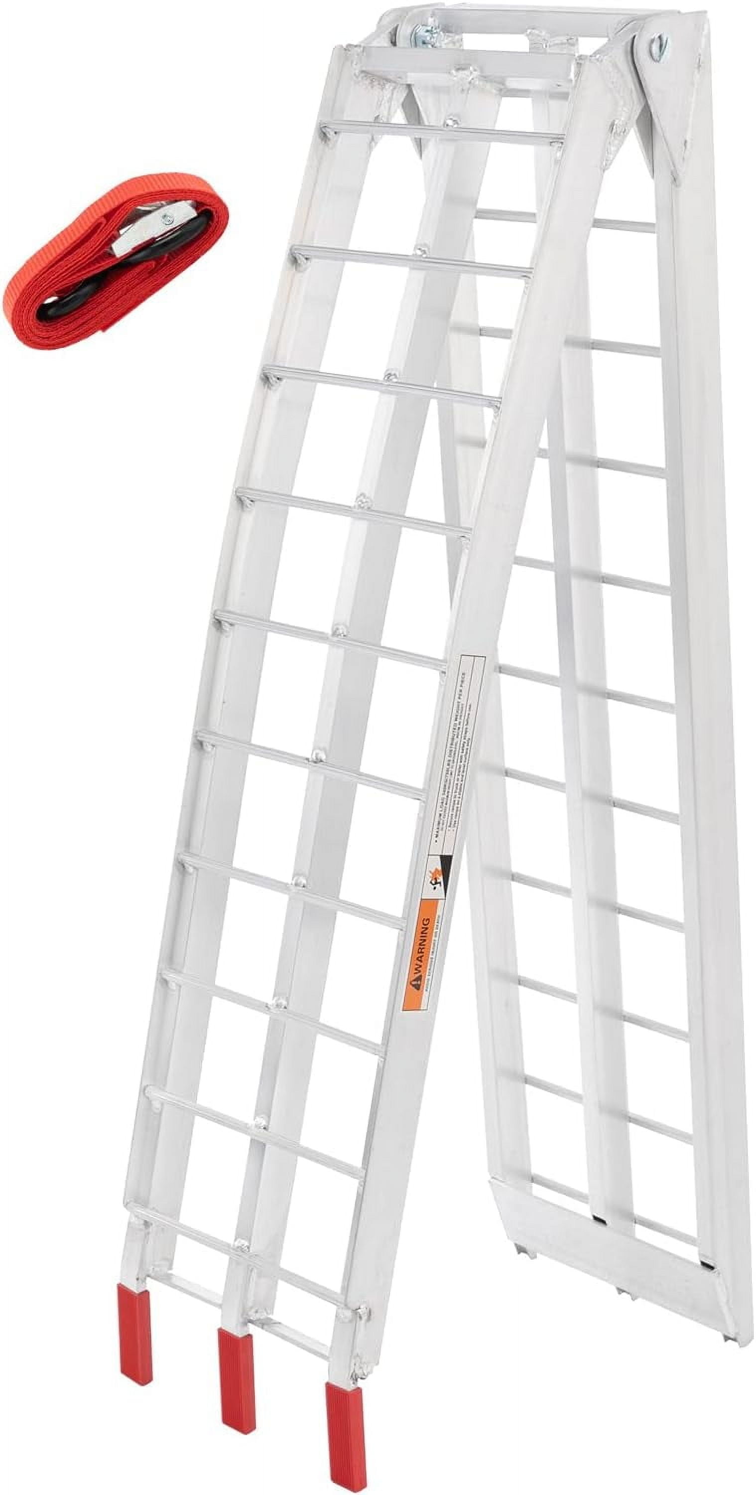 1pc 7.5'L Folding Loading Ramp, 750lbs Capacity Aluminum Ramp for ...