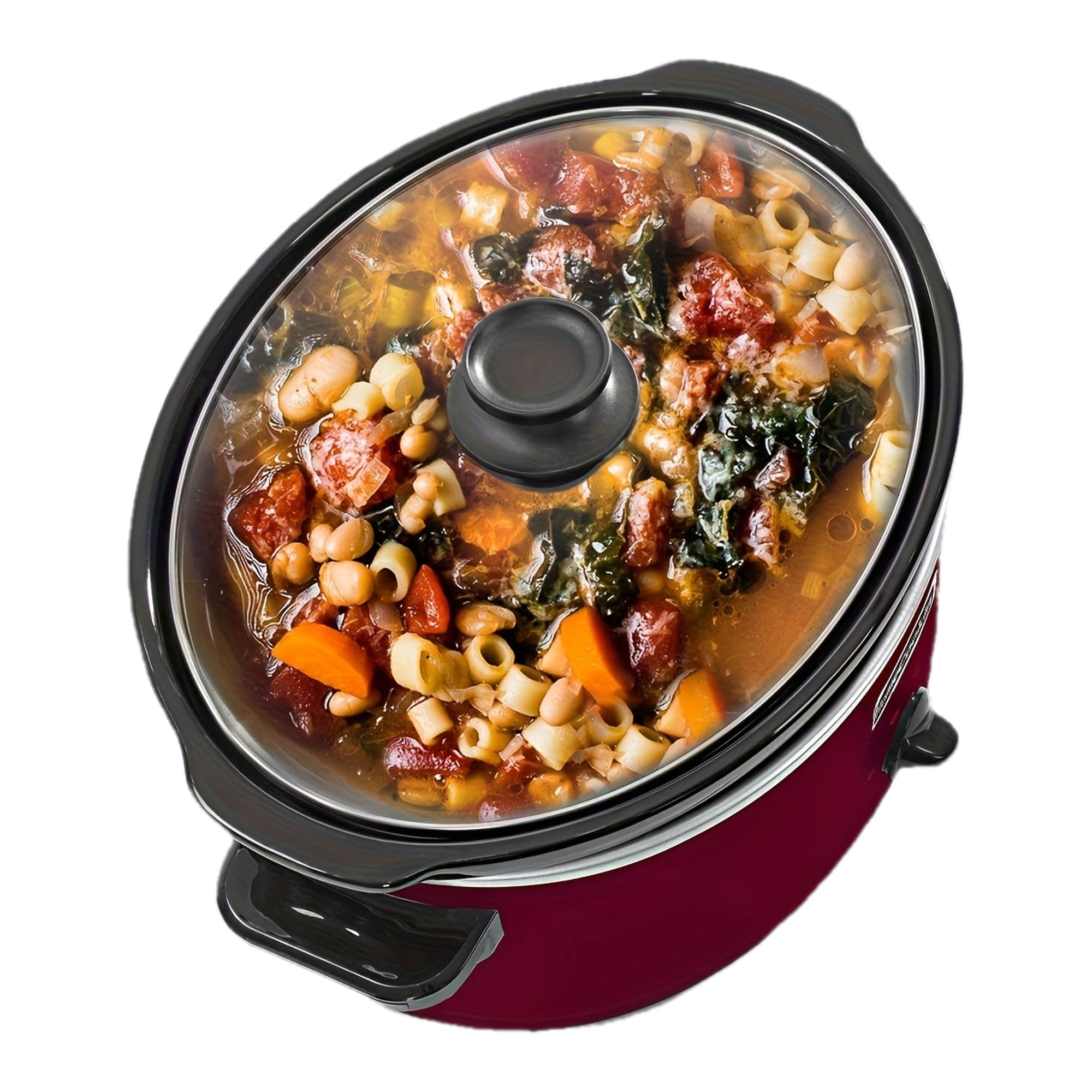 1pc, 7 Quart Slow Cooker Oval Manual Pot Food Warmer With 3 Cooking ...