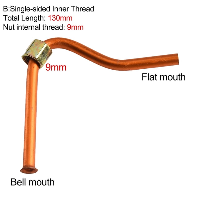 1pc 7 shaped small Aluminum Air Compressor Exhaust Tube Replacement ...