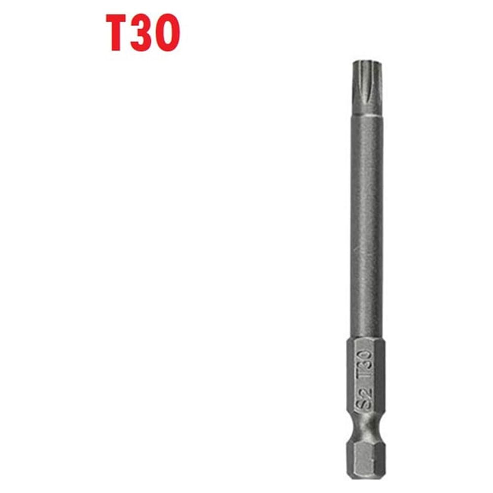 1pc 75mm Hollow Torx Screwdriver Bit Hex Shank T7-T40 Magnetic Head ...