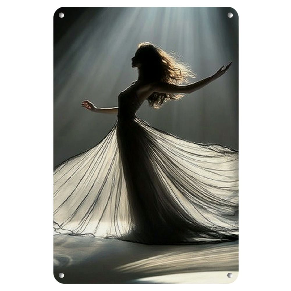 1pc 8x12 Iron Elegant Metal Iron Wall Decoration, Translucent Visual ...