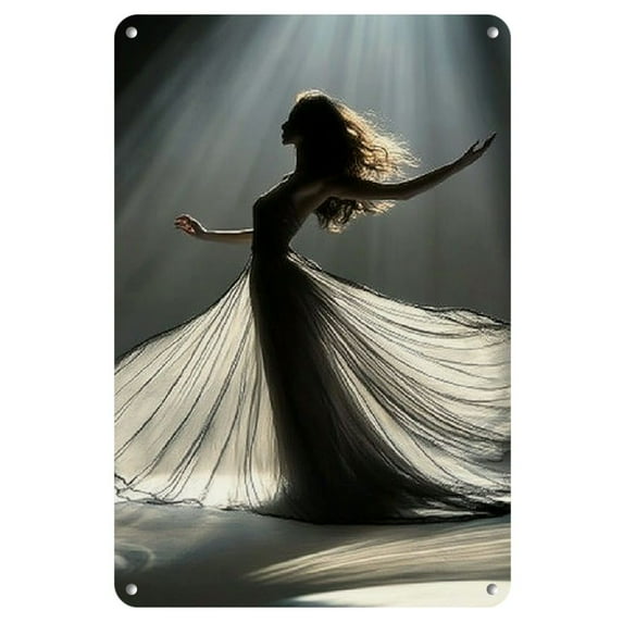 1pc 8x12 Iron Elegant Metal Iron Wall Decoration, Translucent Visual ...