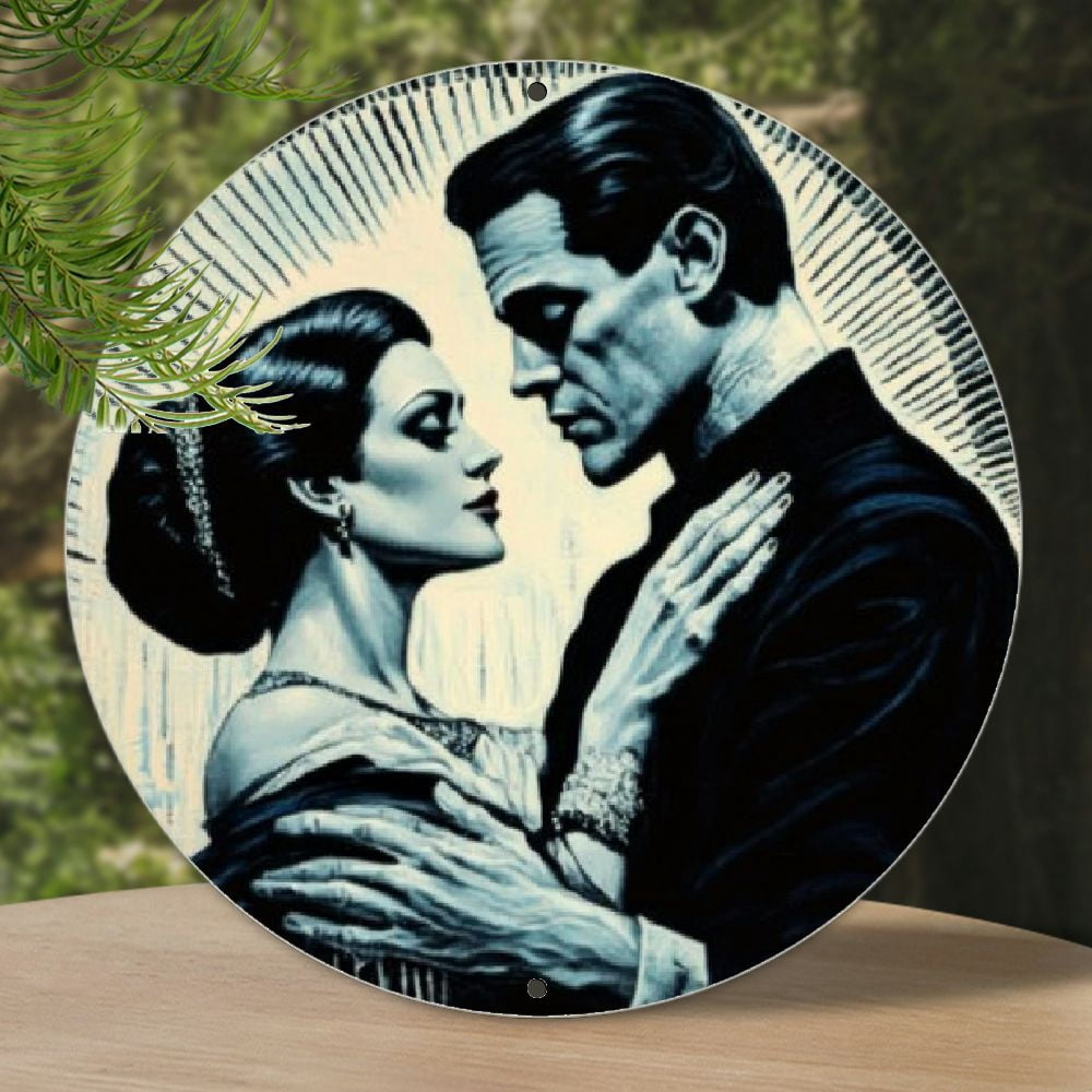 1pc 8x8 Aluminum Black Frame Painting, Frankenstein Bride Metal Print ...