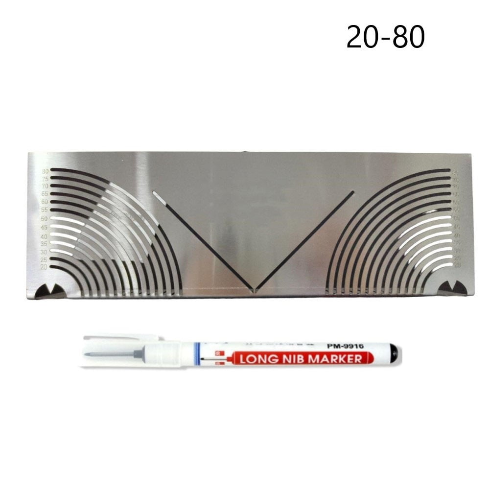 1pc 90° Arc Angle Marking Ruler Square Tube Angle And Arc Drawing Ruler ...
