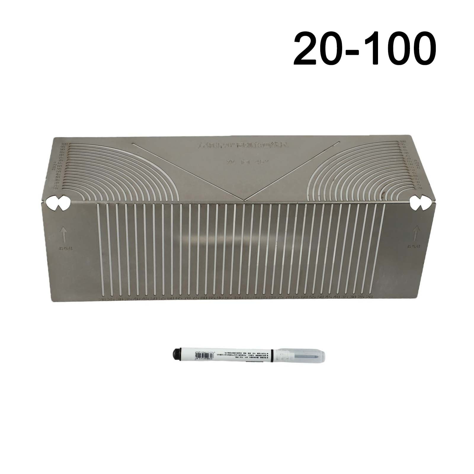 1pc 90° Arc Angle Marking Ruler Square Tube Angle And Arc Drawing Ruler ...