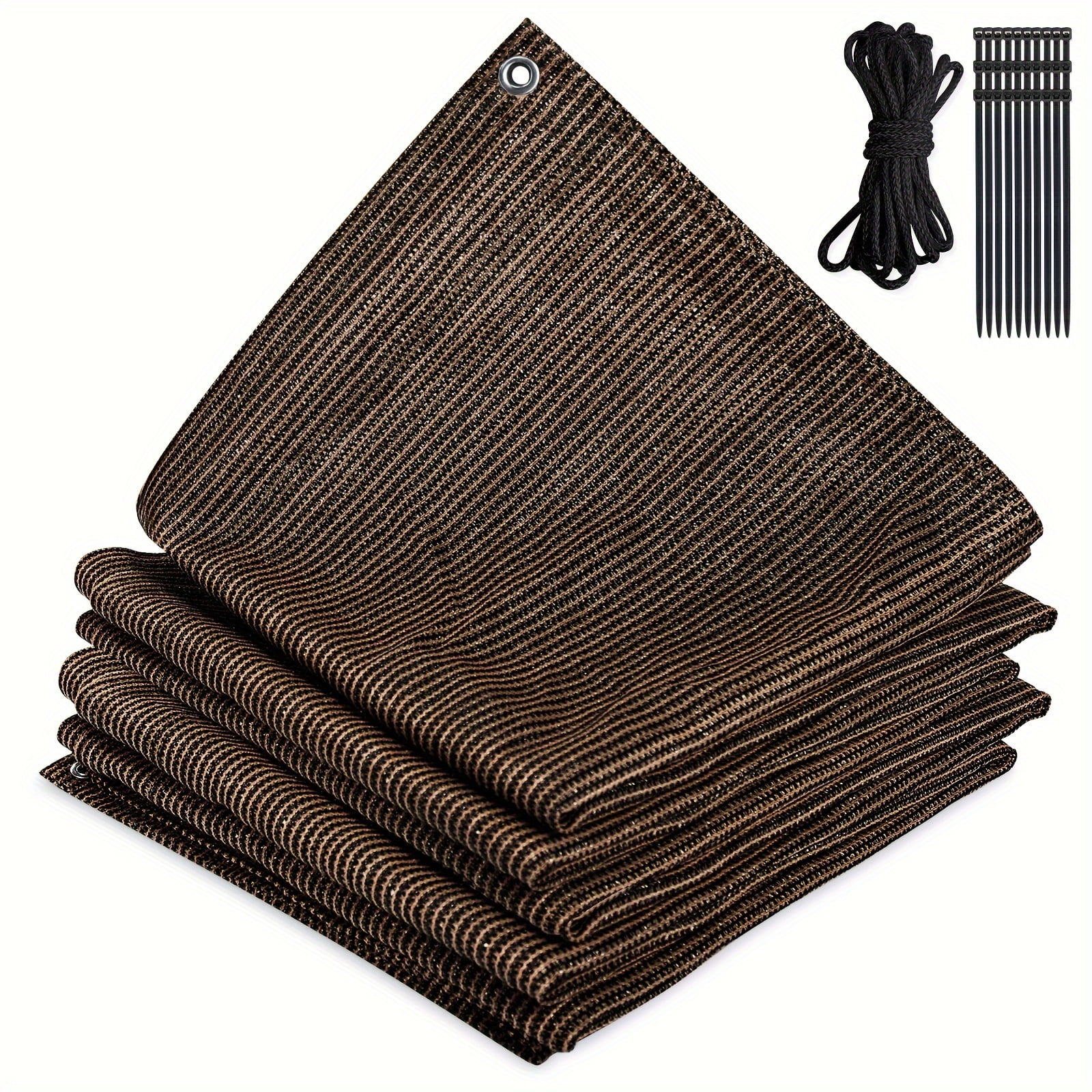 1pc 90% Sun Shade Cloth with Reinforced Grommets, UV Protection ...
