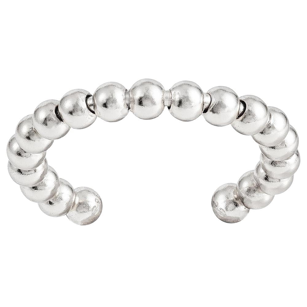 1pc 925 Sterling Silver Beaded Fidget Ring Anti Anxiety Ring Open ...