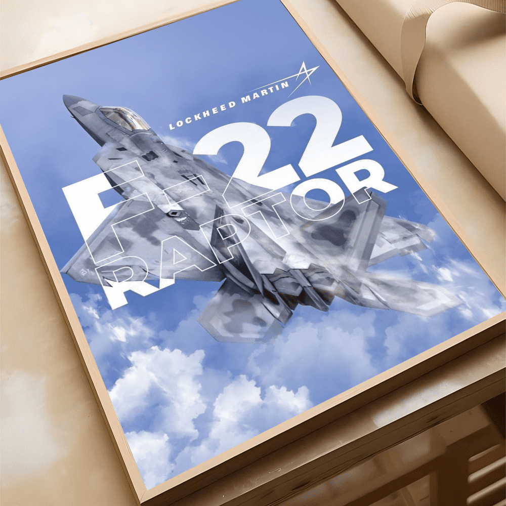 1pc A-American Fighter A10 F22 F14 F15 F16 Apache Poster Self-adhesive ...