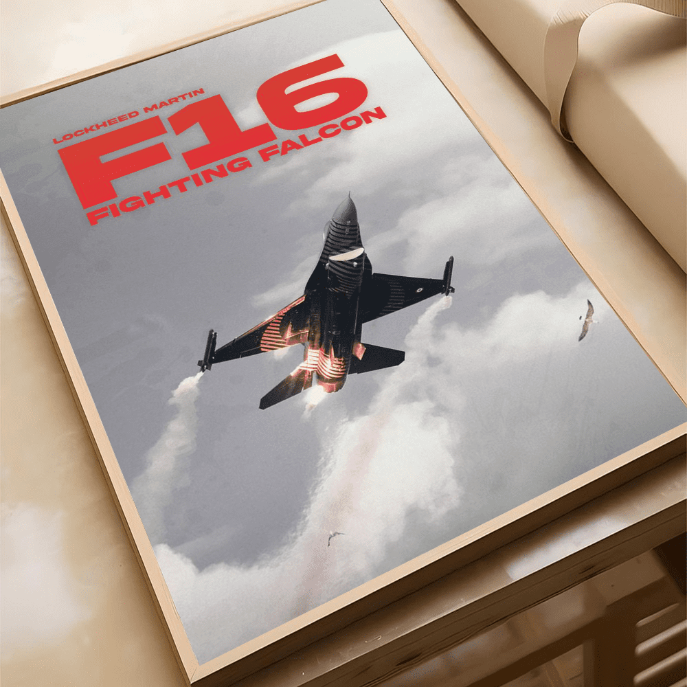 1pc A-American Fighter A10 F22 F14 F15 F16 Apache Poster Self-adhesive ...