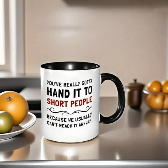 1pc ACMALCO Ceramic Coffee Mug Funny You ve Gotta Hand It to Short ...