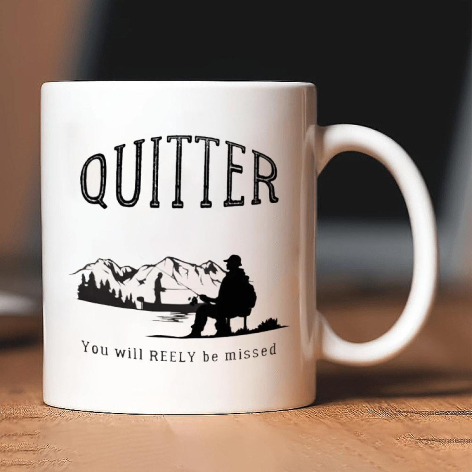 1pc ACMALCO Ceramic Coffee Mug Quitter Fishing Themed Insulated Cup ...