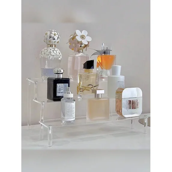 1pc Acrylic Ladder Display Stand, 3-Tier Trapezoidal Display Stand ...