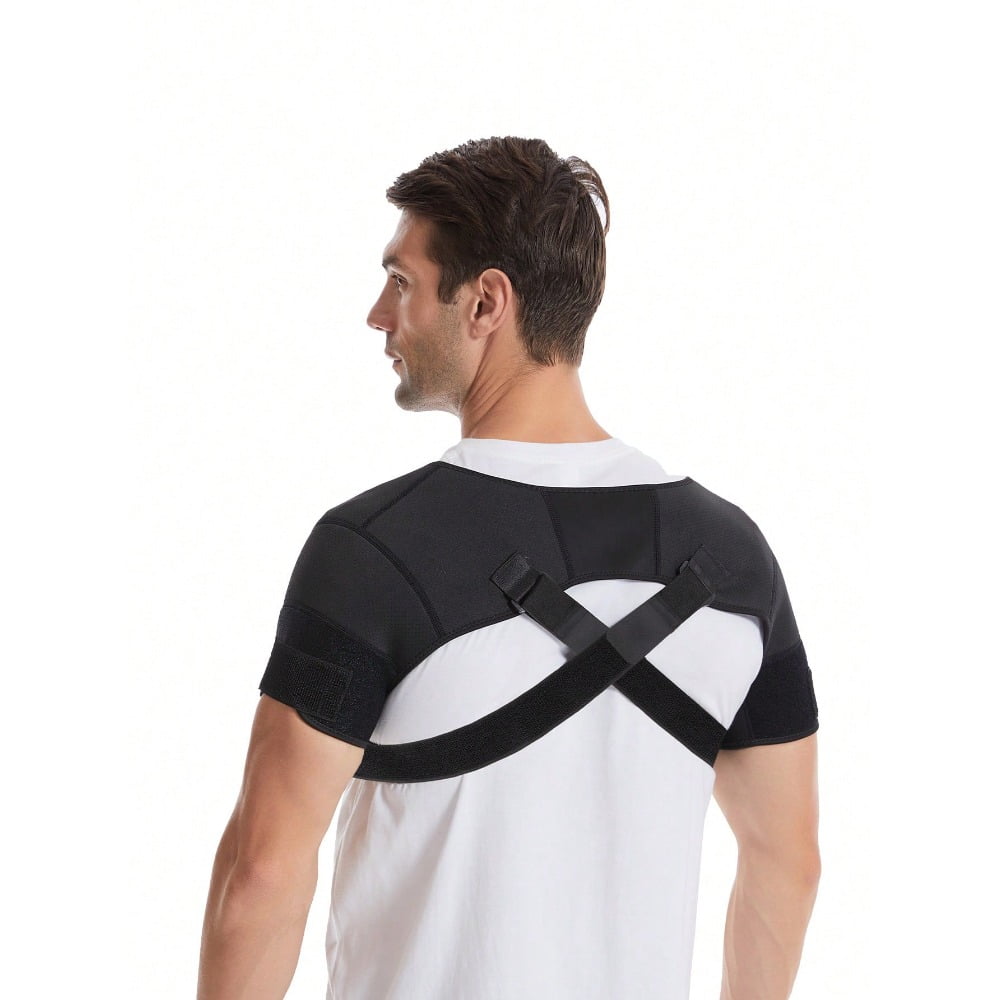 1pc Adjustable Sports Compression Shoulder Support Brace, Left Or Right ...