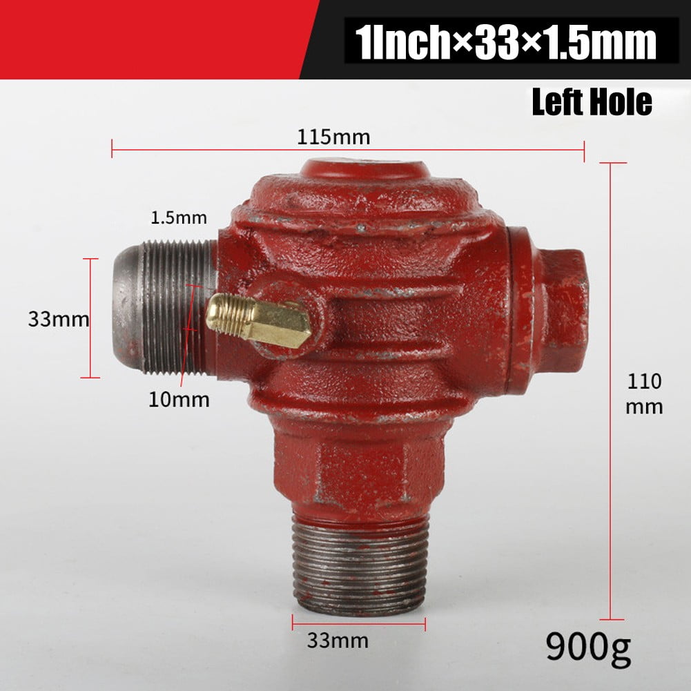1pc Air Compressor Check Valve 3-Port Cast Iron Copper Male Thread ...