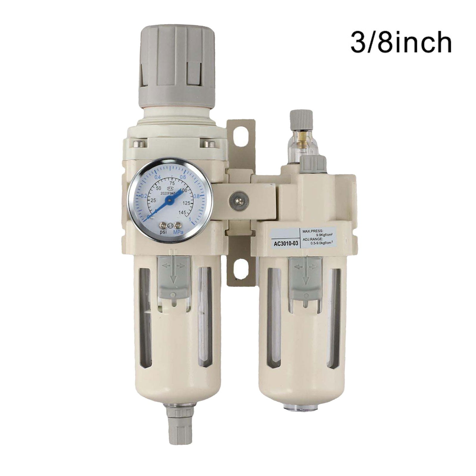 1pc Air Source Processor Compressed Air Filter Regulator Water Oil Trap ...