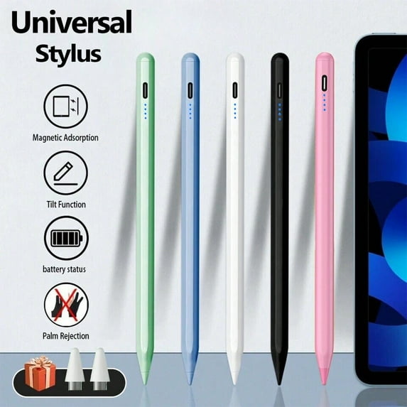 1pc Aluminum Alloy Universal Capacitive Touch Screen Stylus Pen For IOS/Android/Windows Tablets ...