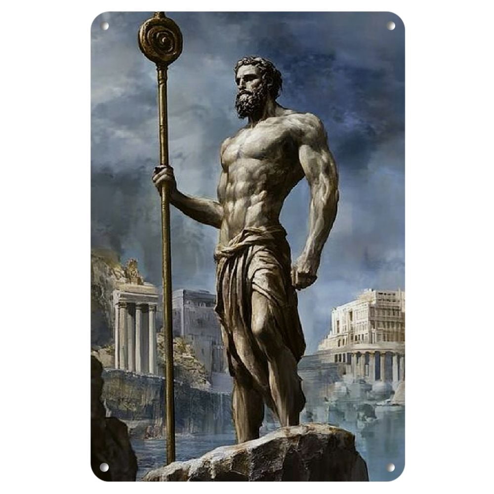 1pc, Aluminum Picture, 8x12inch, Metal Wall Art, Greek Mythology ...