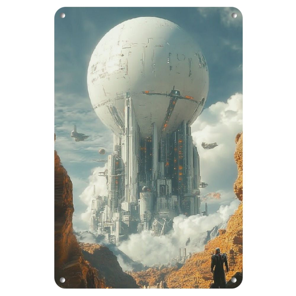 1pc Aluminum Sci-Fi Odys Art Sign Immersive Role-Playing in Futuristic ...