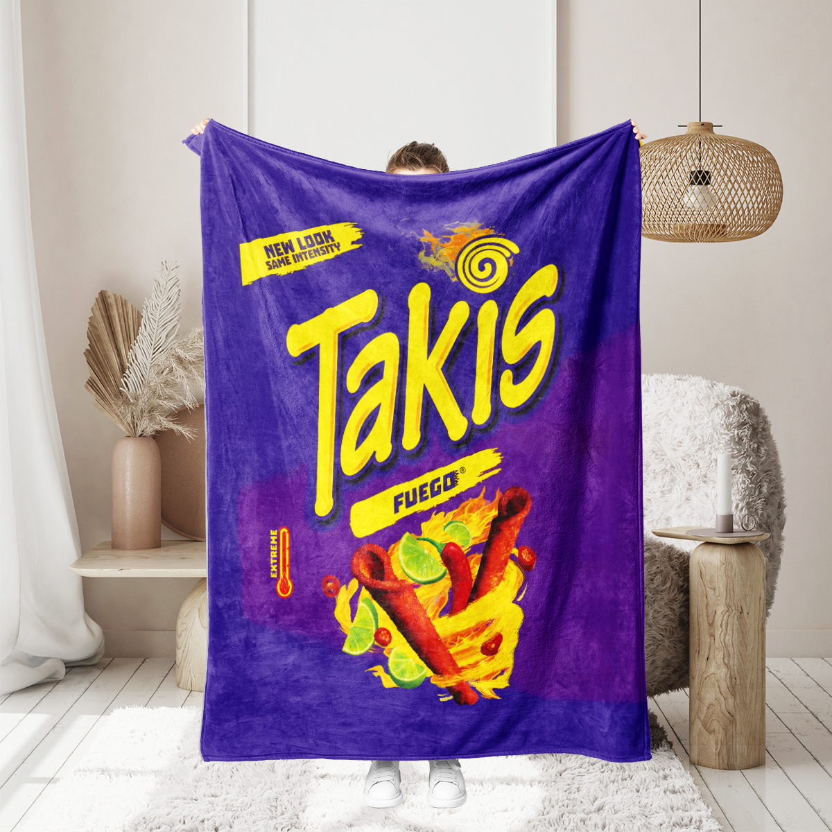 1pc American Takis, Monster truck digital printing warm skin-friendly ...