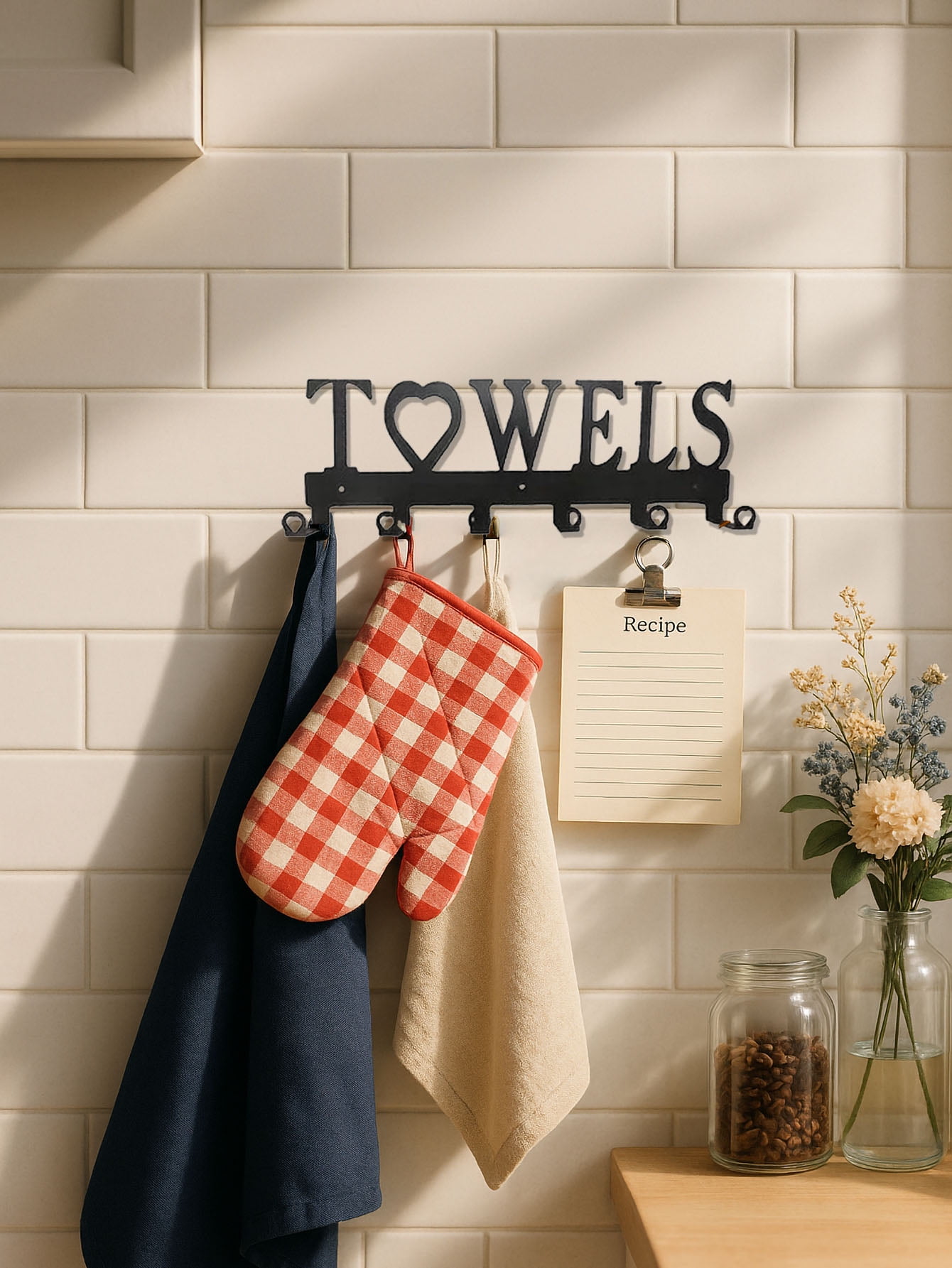 1pc Animal-Themed Wall Rack – Metal Tree Branch Hooks with Puppy/Bear ...