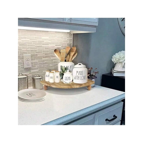 1pc Antique Wooden Corner Shelf, Used As Display Rack On Kitchen ...