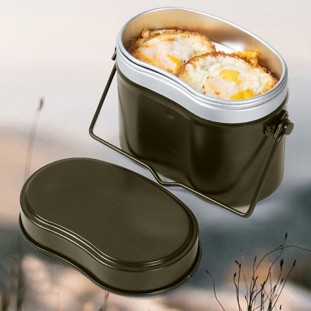 1pc Army Green German Army Lunch Box Outdoor Multi-Function Lunch Box ...