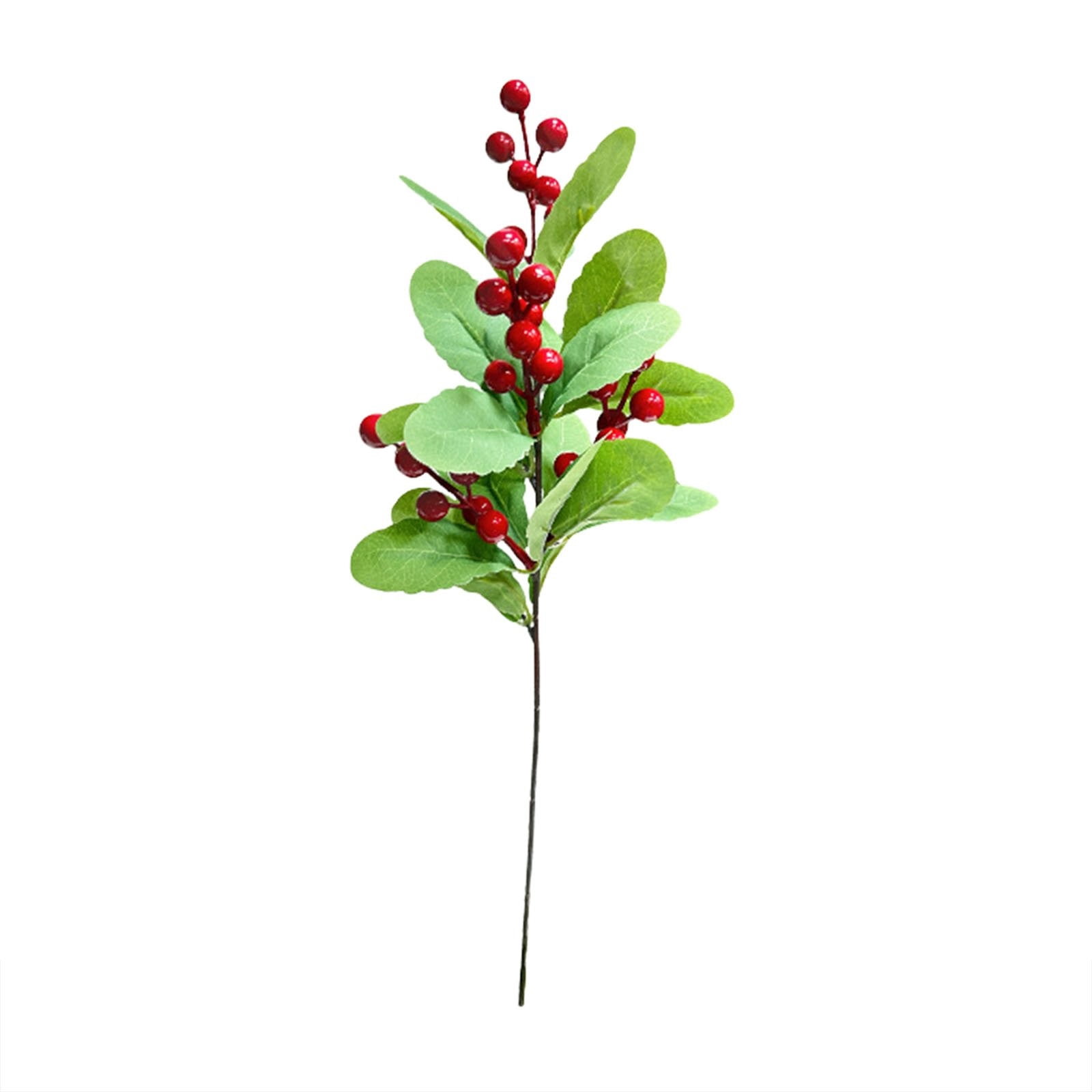 1pc Artificial Berry Stems,Berry Stems,Red Berry Stems,Faux Holly Berry ...