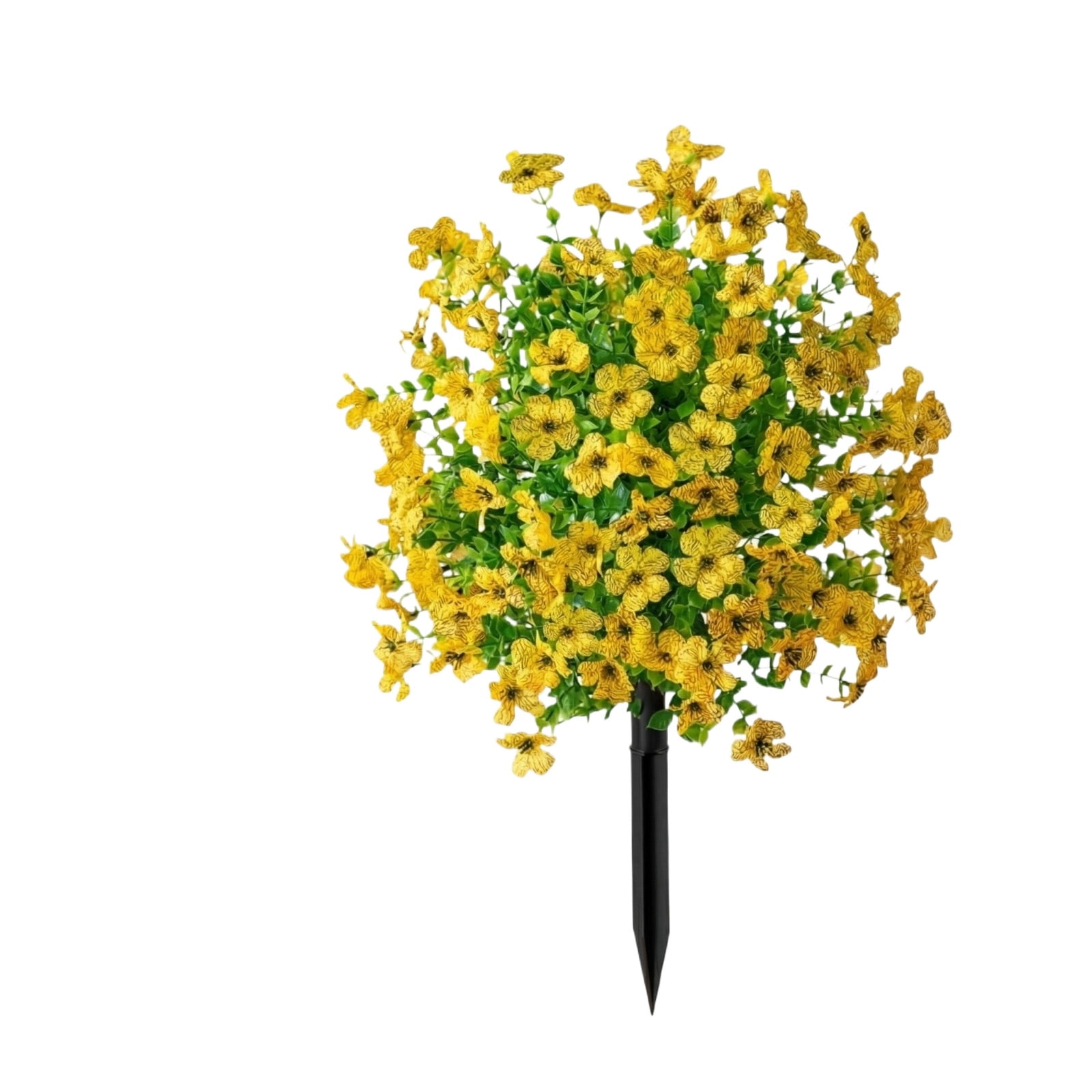 1pc Artificial Bouquet - Yellow Fake Flowers with Ground Nails for ...