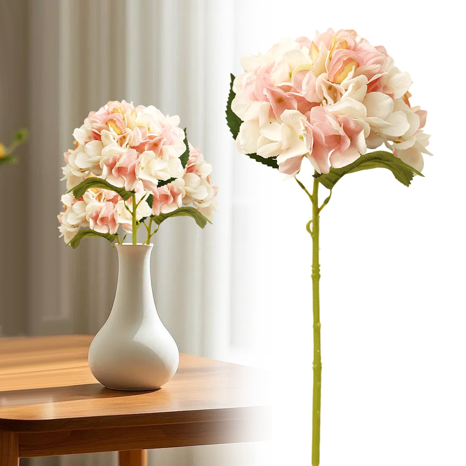 1pc Artificial Silk Hydrangea Flower Wedding Backdrop Decor Realistic ...