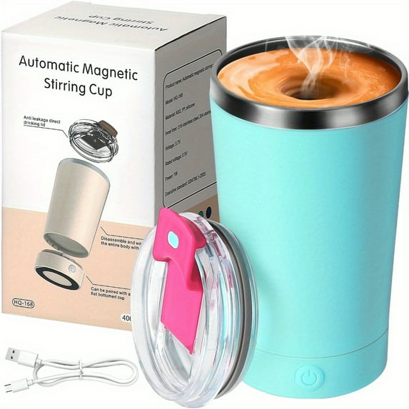 1pc Automatic Magnetic Stirring Cup - 316 Stainless Steel Electric Mixing | Self-Stirring for ...
