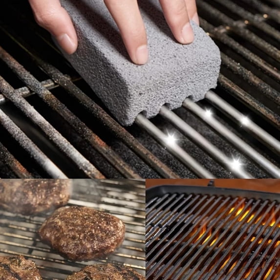 1pc BBQ Grill Cleaning Brush Brick Block Barbecue Cleaning Stone Pumice ...