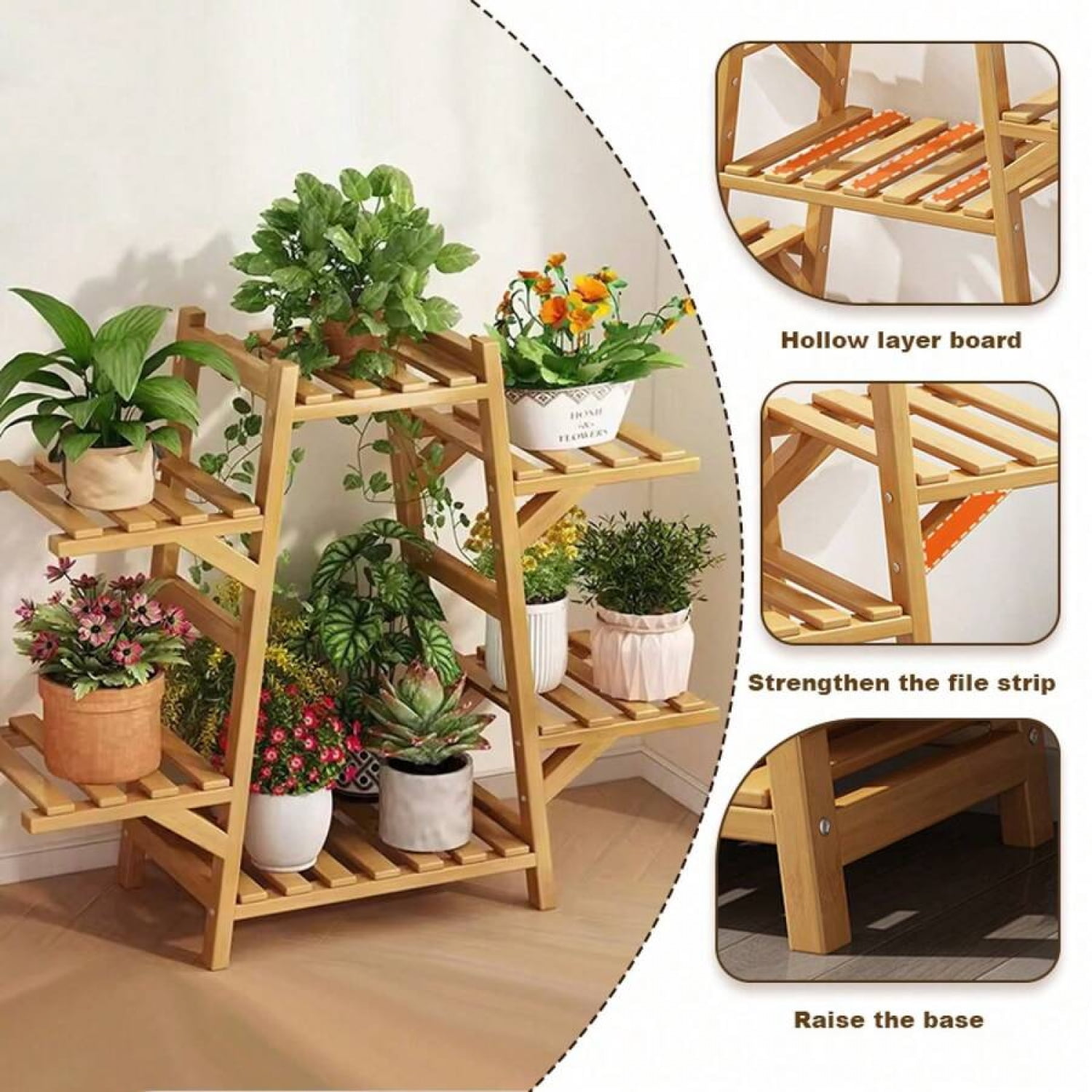 1pc Balcony Flower Rack Storage Rack Indoor Succulent Climbing Flower ...