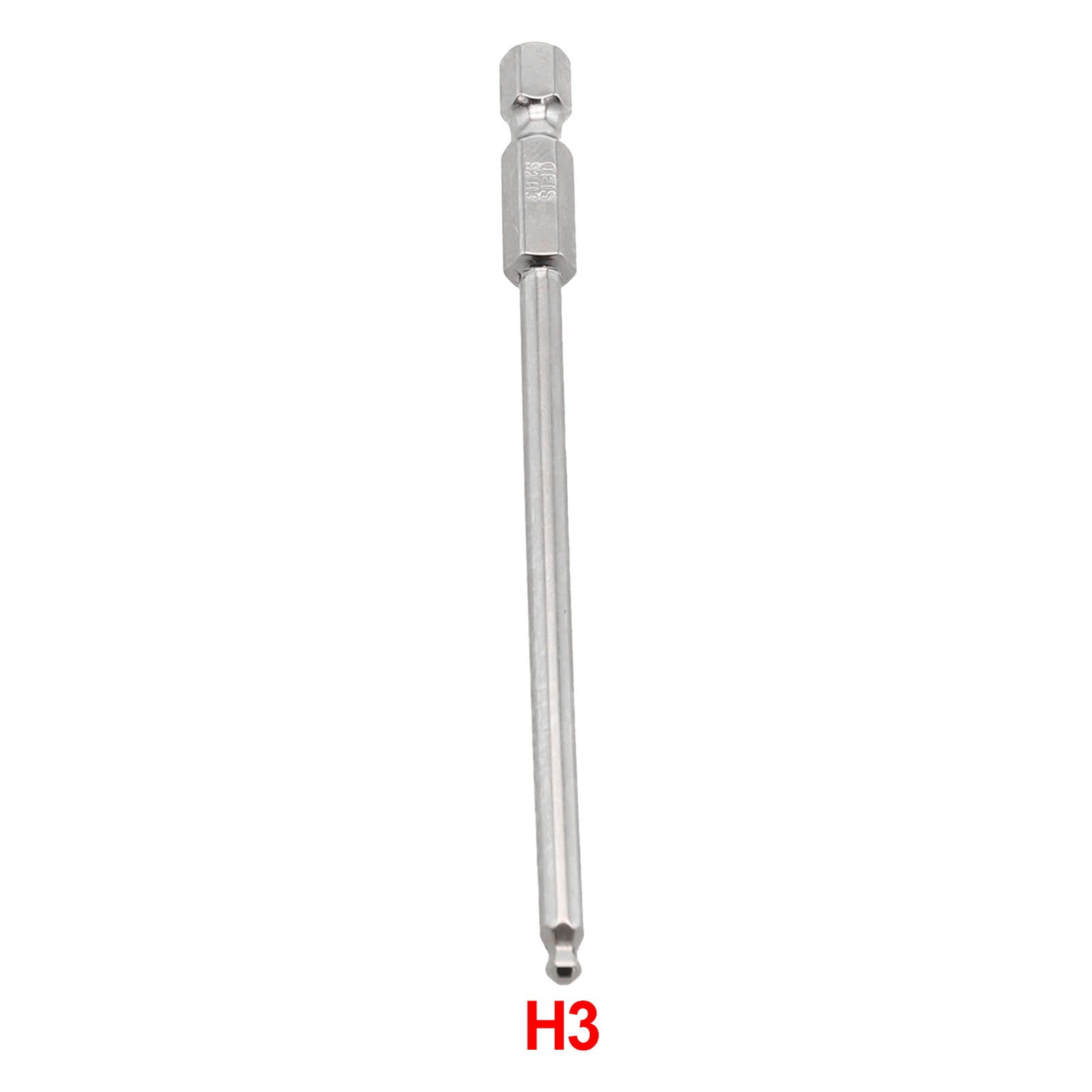 1pc Ball End Hex Screwdriver Bit Metric Hex Bit 100mm Long Driver Bit ...