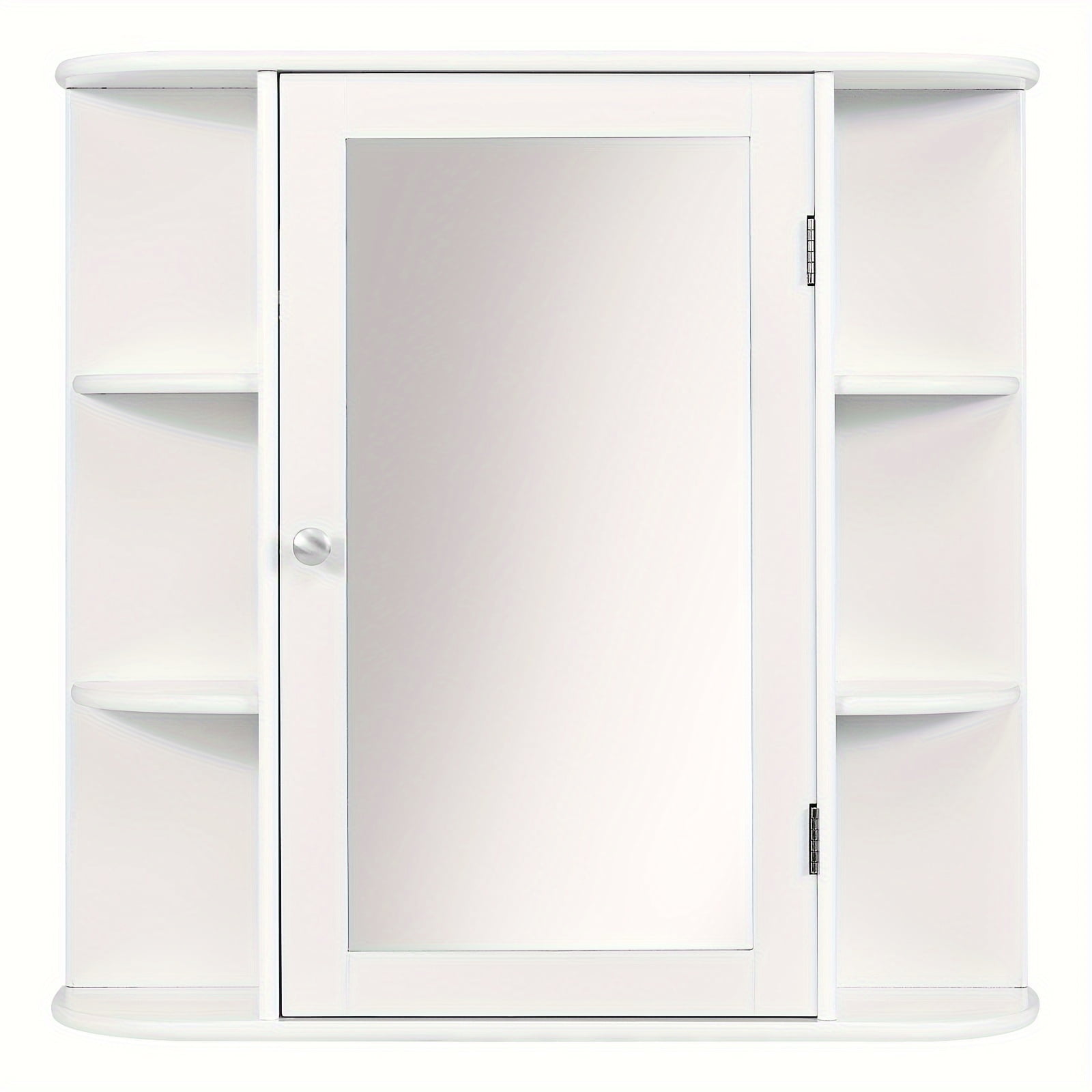 1pc Bathroom Wall Mount Cabinet With Mirror Multipurpose Mount Wall ...
