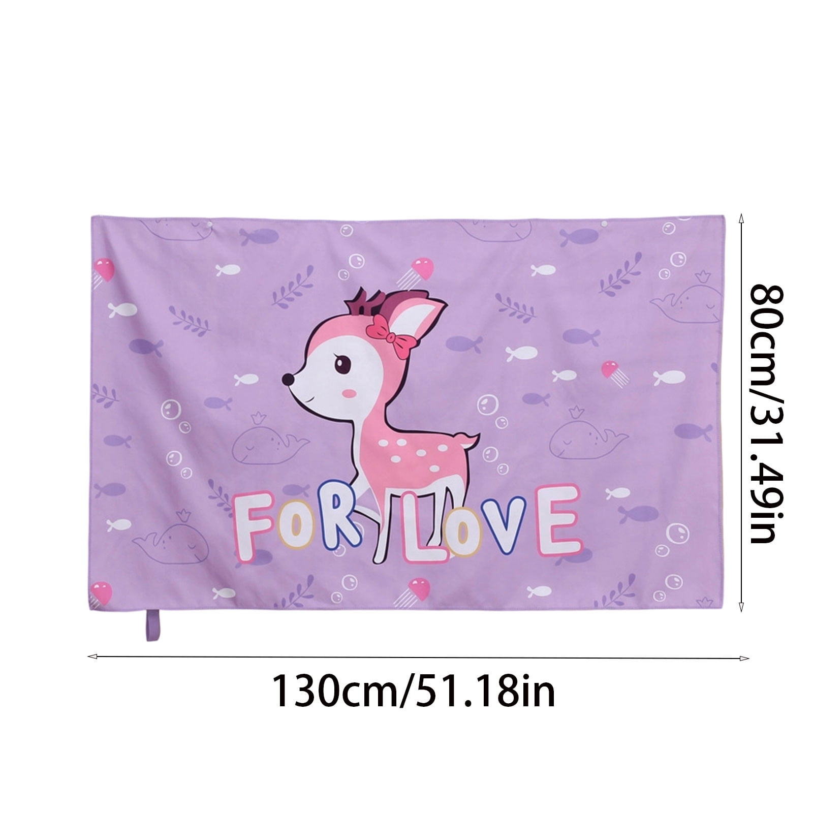 1pc Beach Towel for Women Kids Girls, Cute Sand-Free Microfiber Ultra ...