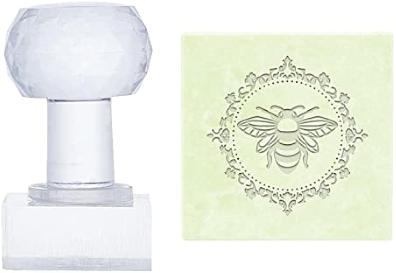 1pc Bee Acrylic Stamp Animal Soap Embossing Stamp Soap Stamp with ...