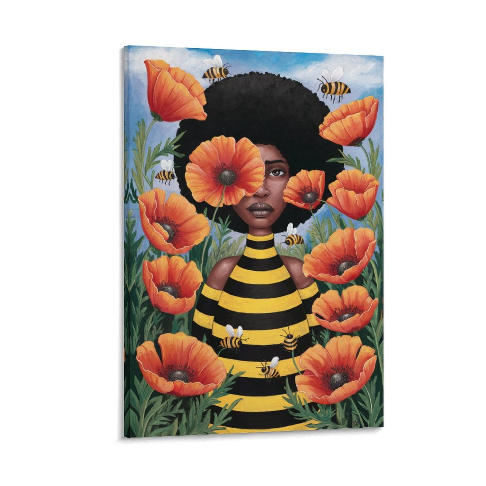 1pc Bee Bee Pictures Print Wall Art With Inspirational Quotes For ...