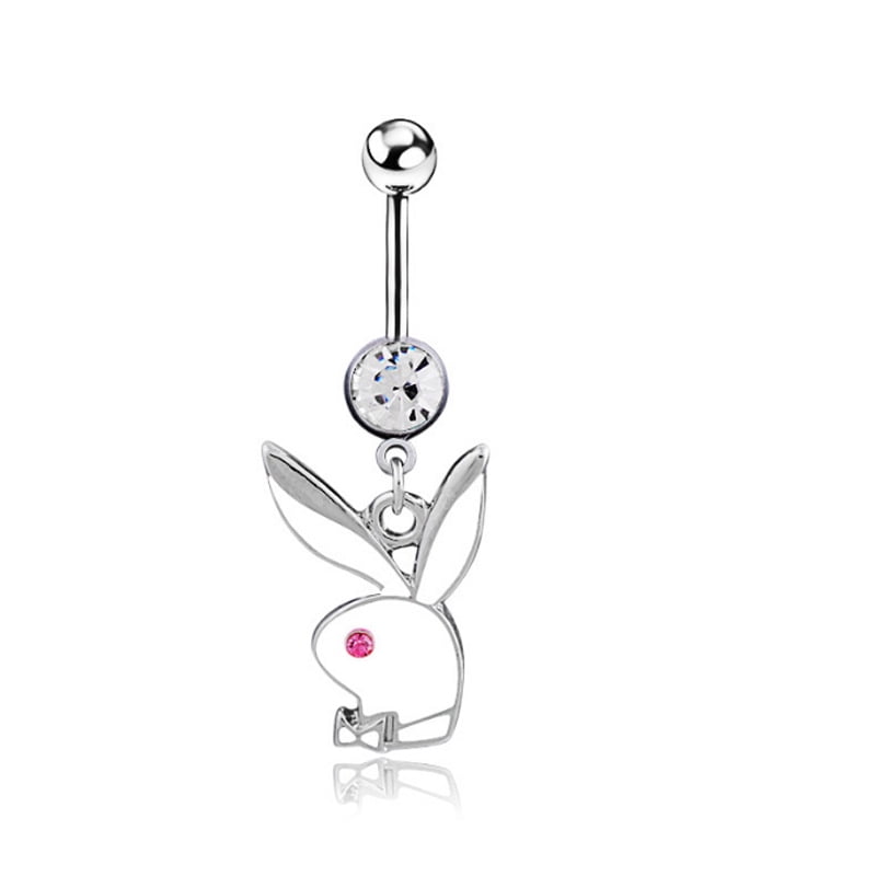 1pc Belly Button Rings Bunny Navel rings Gold color Rabbit Belly Rings ...
