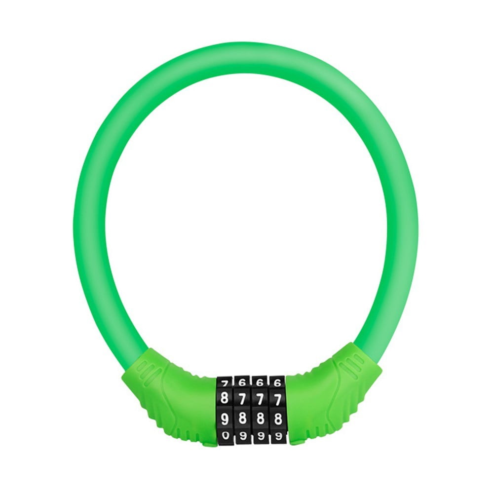1pc Bicycle Anti-theft Lock 11x10.5cm Portable Weatherproof 4-Digit Combination Password Lock ...