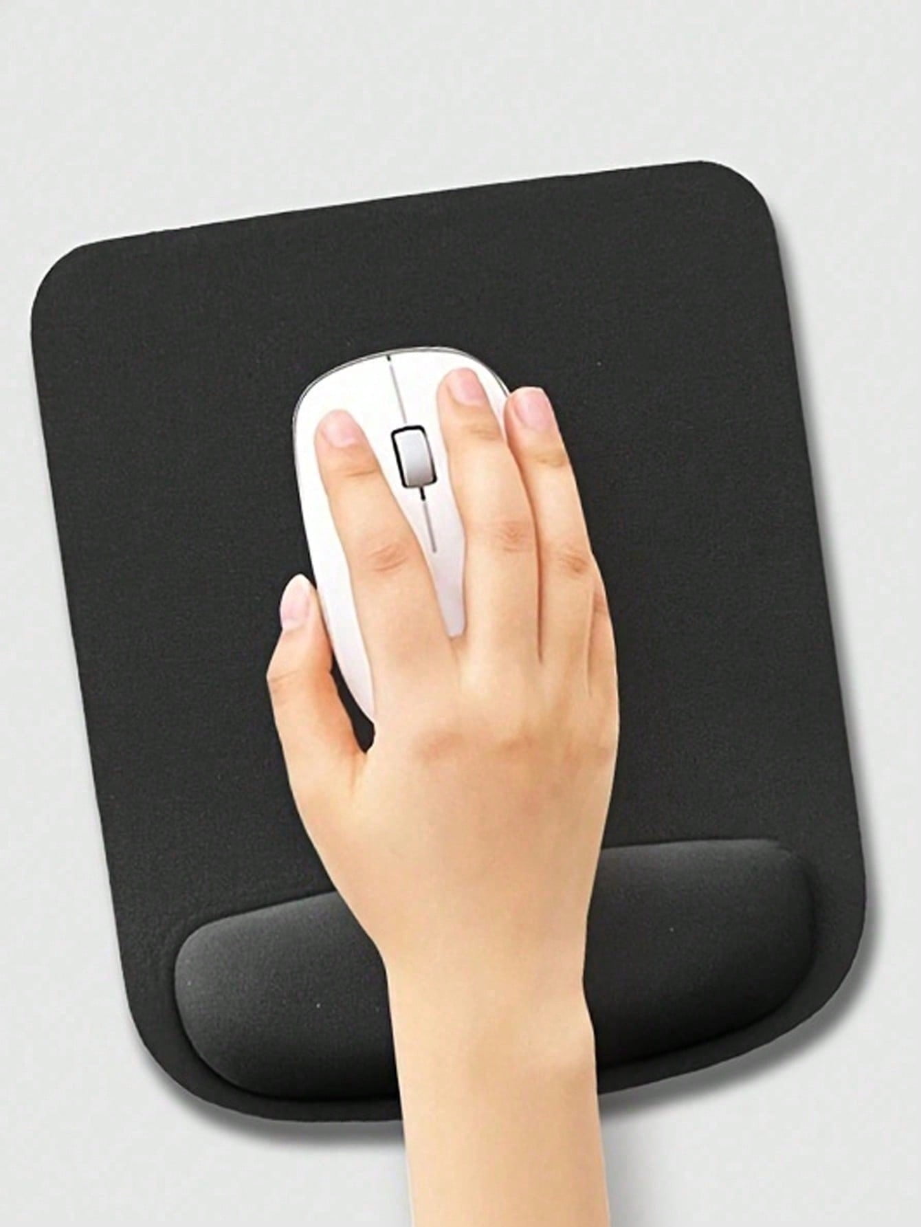 1pc Black EVA Material Mousepad - Modern Minimalist Anti-Slip Wrist ...