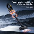 1pc Black Wireless Handheld Vacuum Cleaner, High Suction Power ...
