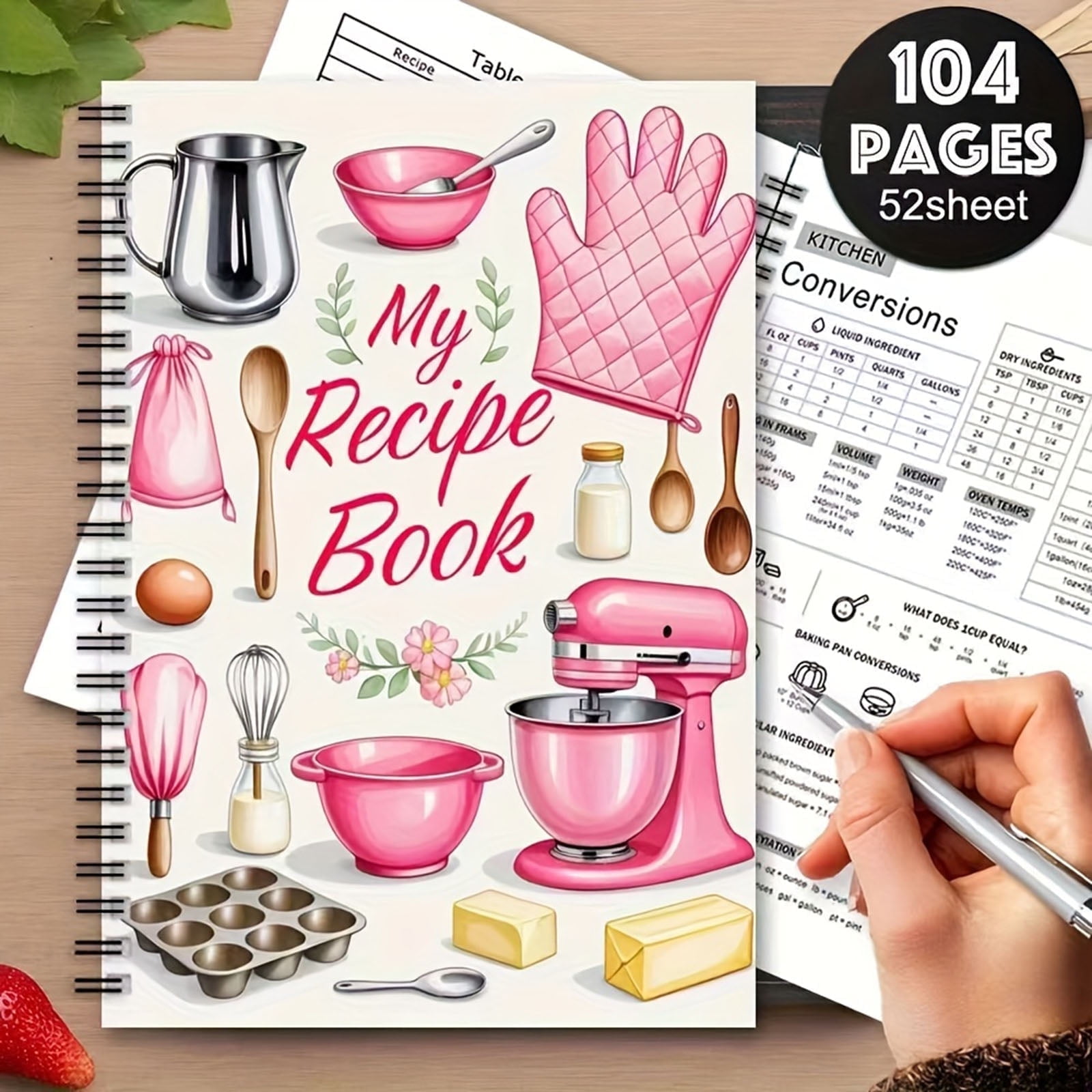 1 PC Blank Recipe Book to Write in Your Own Recipes Notebook Cookbook ...