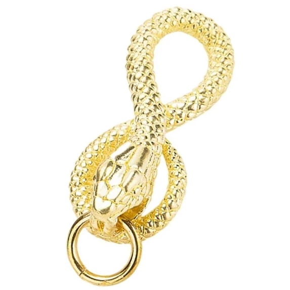 1pc Brass Zodiacs Snake Keychain Gifts Practical Sturdy Gold Brass ...