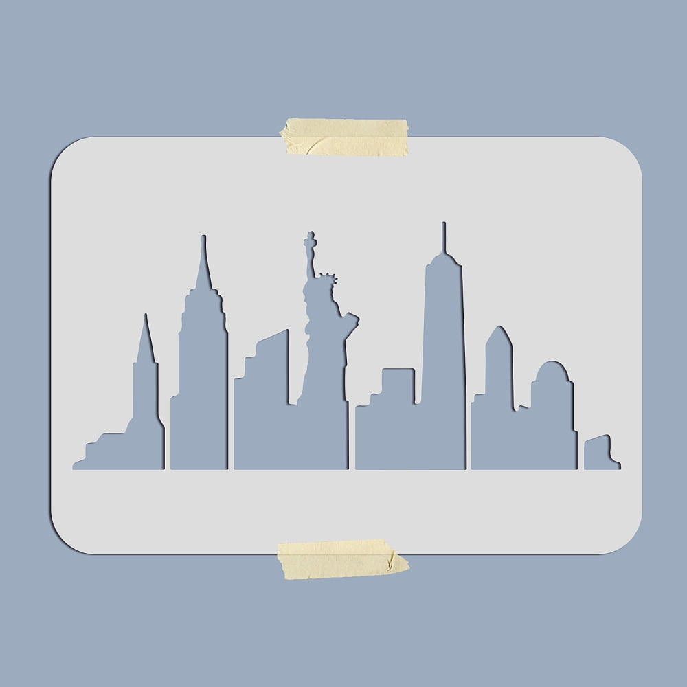 1pc Building Stencils for Painting Statue of Liberty New York City ...