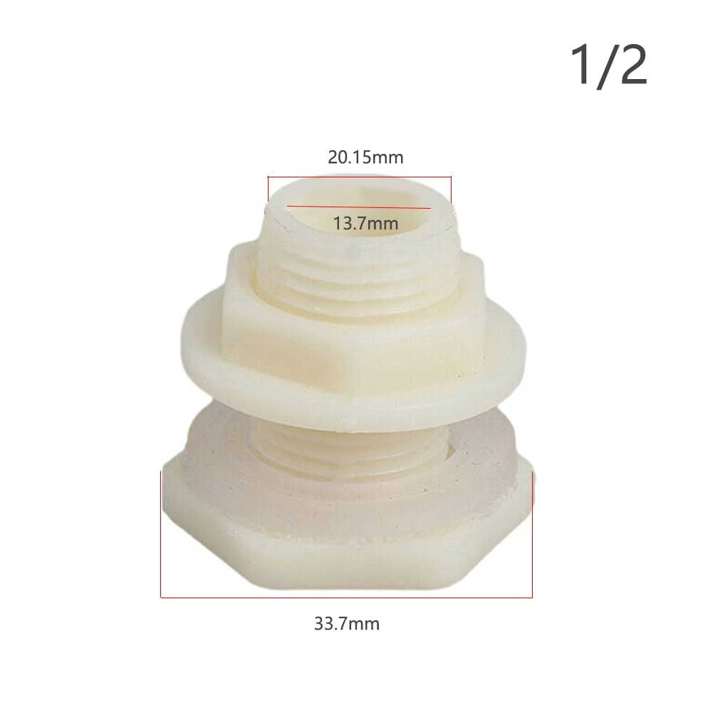 1pc Bulkhead Fitting Rain bucket Universal Seal Water Tank Connector ...