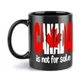 1pc Canada Maple 11oz Ceramic Coffee Mug Patriotic Black with Red White ...