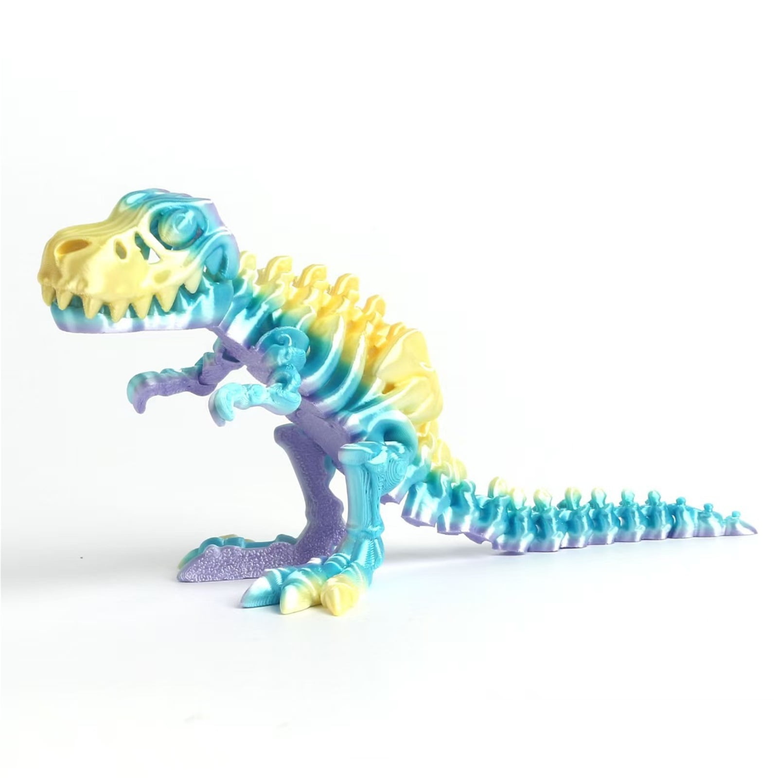 1pc Candy Color Size: 25*15*5cm (with Bones) 3D Printed Dinosaur ...