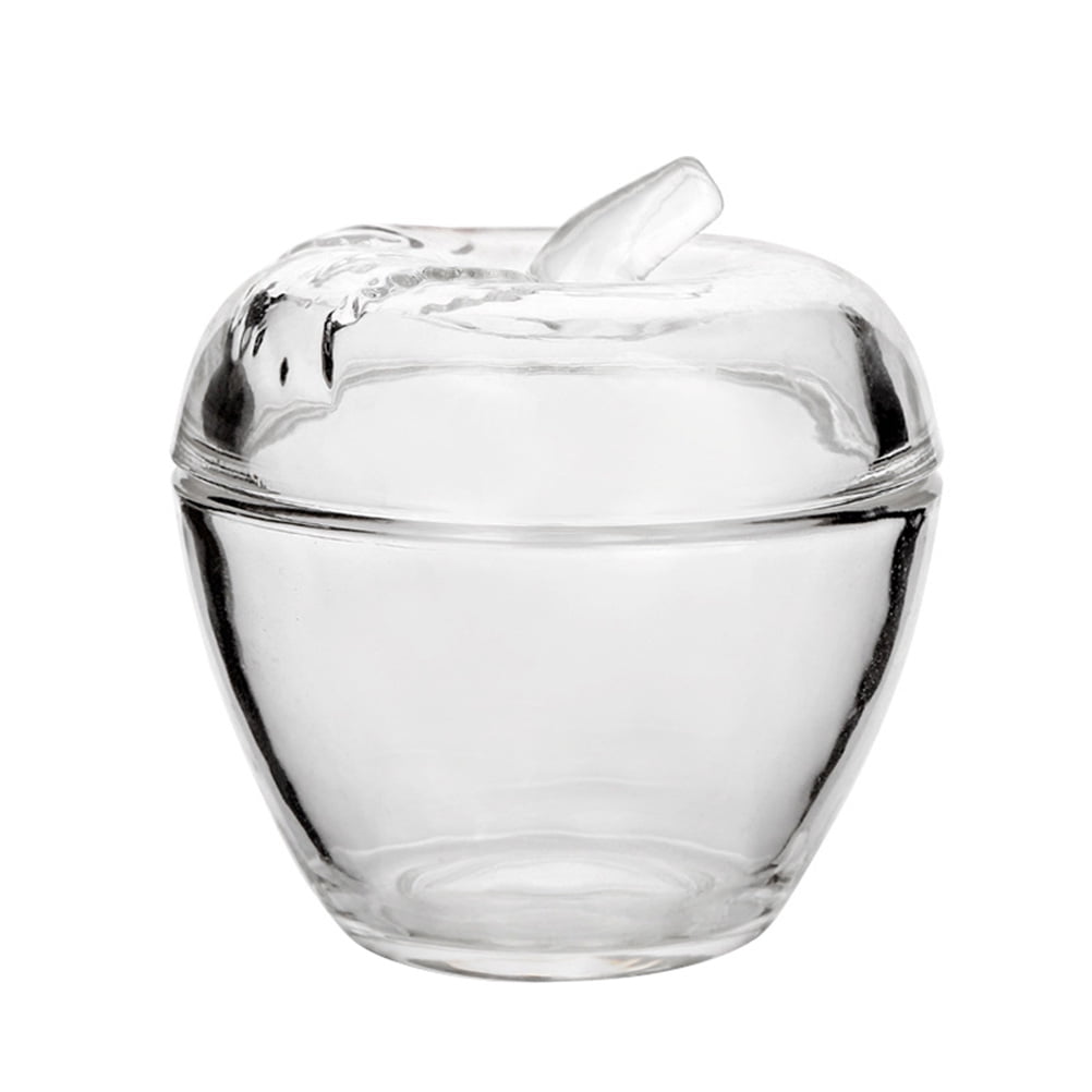 1pc Candy Containers Glass -shape Jar Exquisite Storage Tank with Lid ...