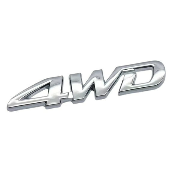 1pc Car Metal Badge Sticker 4WD Displacement Emblems Badge All Wheel ...